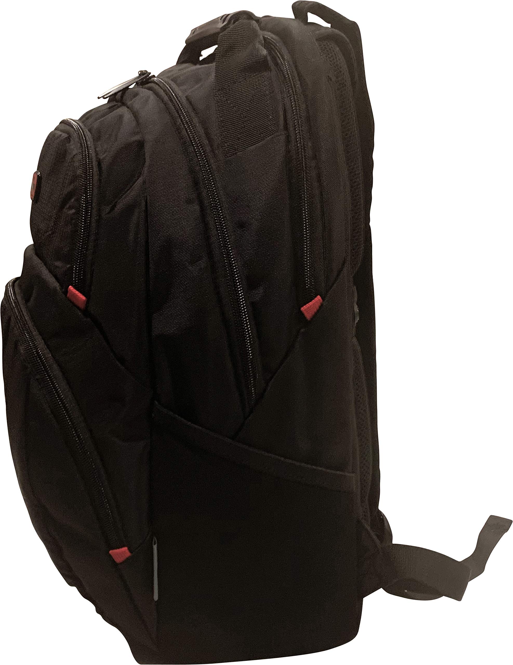 Wenger Tandem Backpack with 16 Laptop Pocket and Tablet Pocket, Black