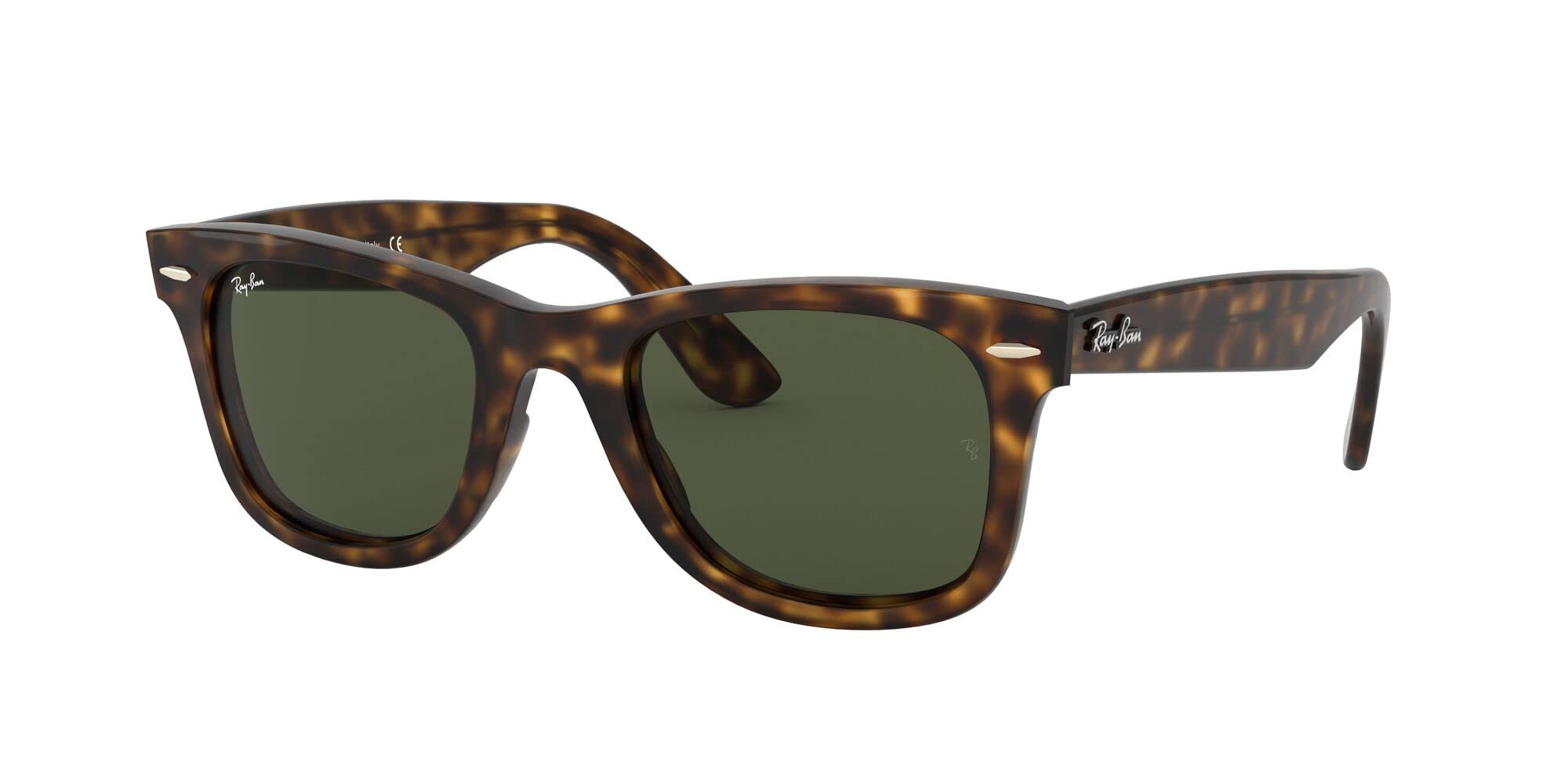 Ray-Ban Rb4340 Wayfarer Ease Square Sunglasses, Light Havana/G-15 Green, 50 mm
