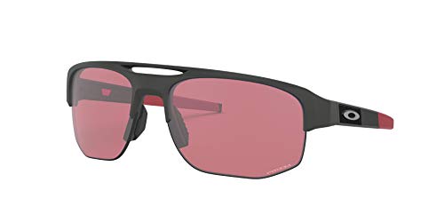 Oakley Men's Oo9424 Mercenary Rectangular Sunglasses, Matte Carbon/Prizm Dark Golf, 70 mm