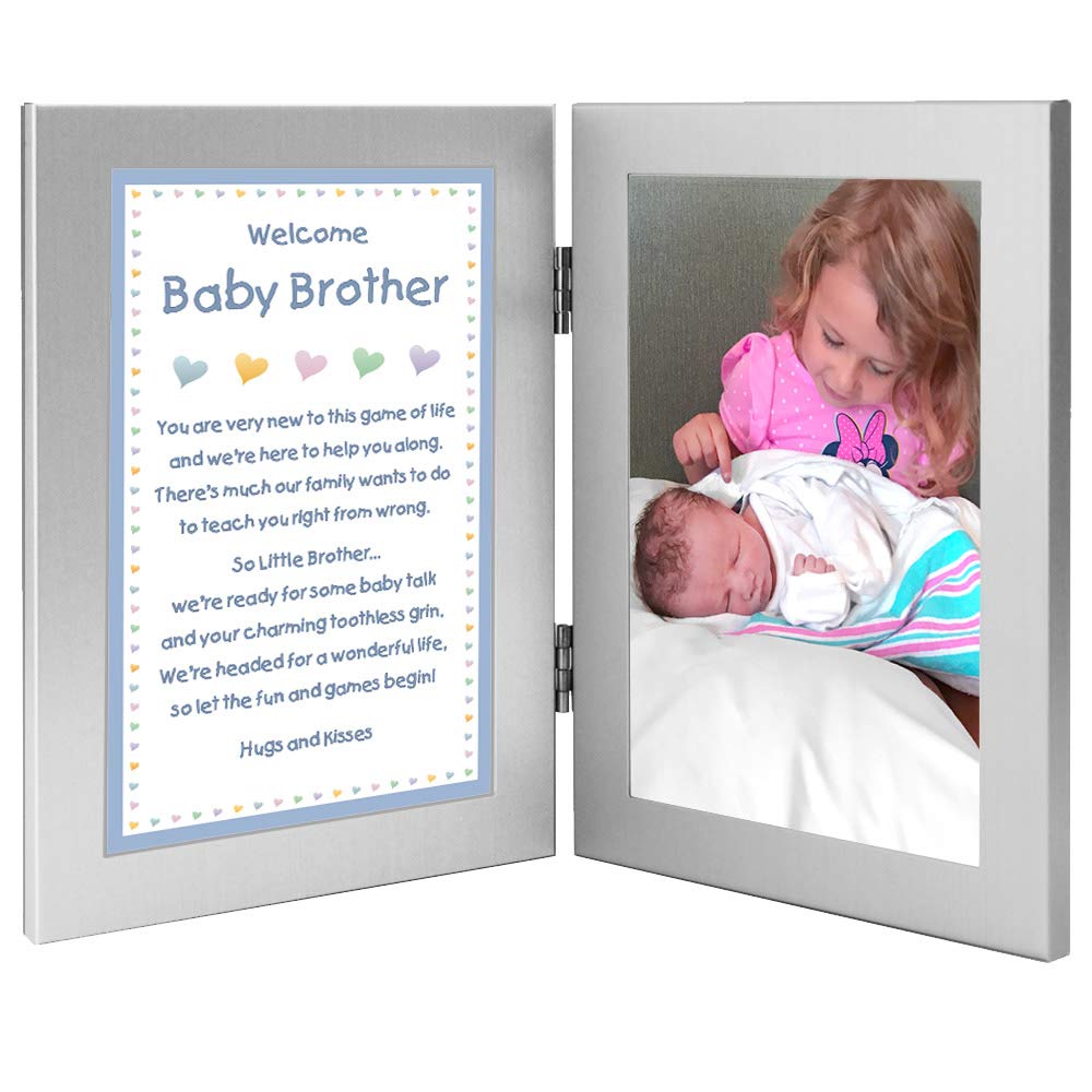 Poetry Gifts Welcome Baby Brother Gift from Siblings, Add 4x6 Inch Photo