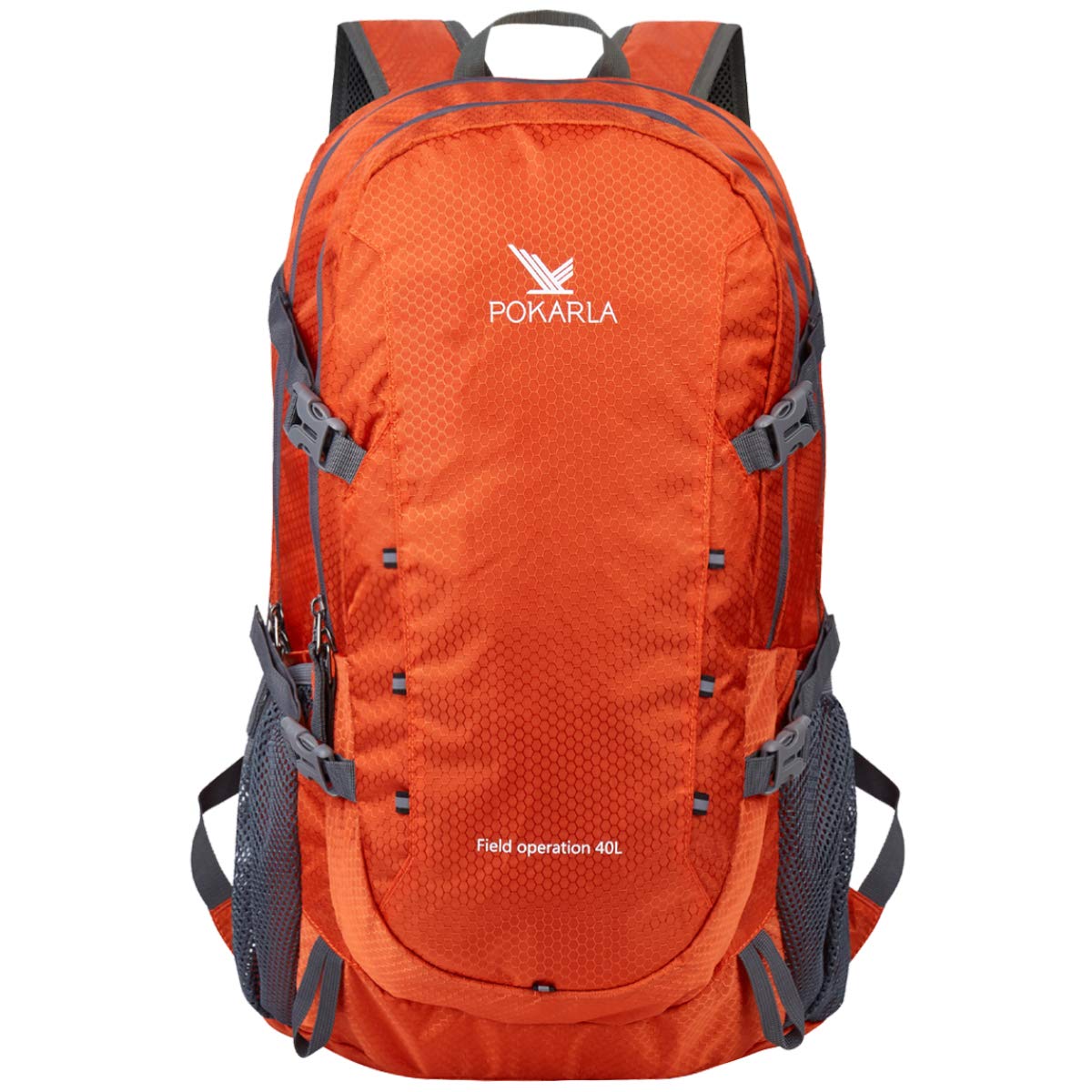 POKARLA 40L Hiking Backpack Lightweight Packable Water Resistant Travel Daypack