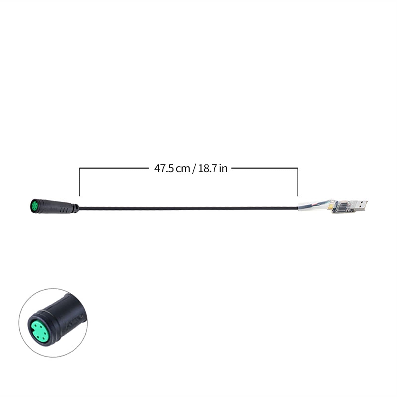 Xinbalove Ebike Accessories USB Programming Cable for Change Bafang 8 BBS01 BBS02 BBSHD PAS Speed Current Limits E-Bike Electric Bicycle for Electric Scooters and E-Bike