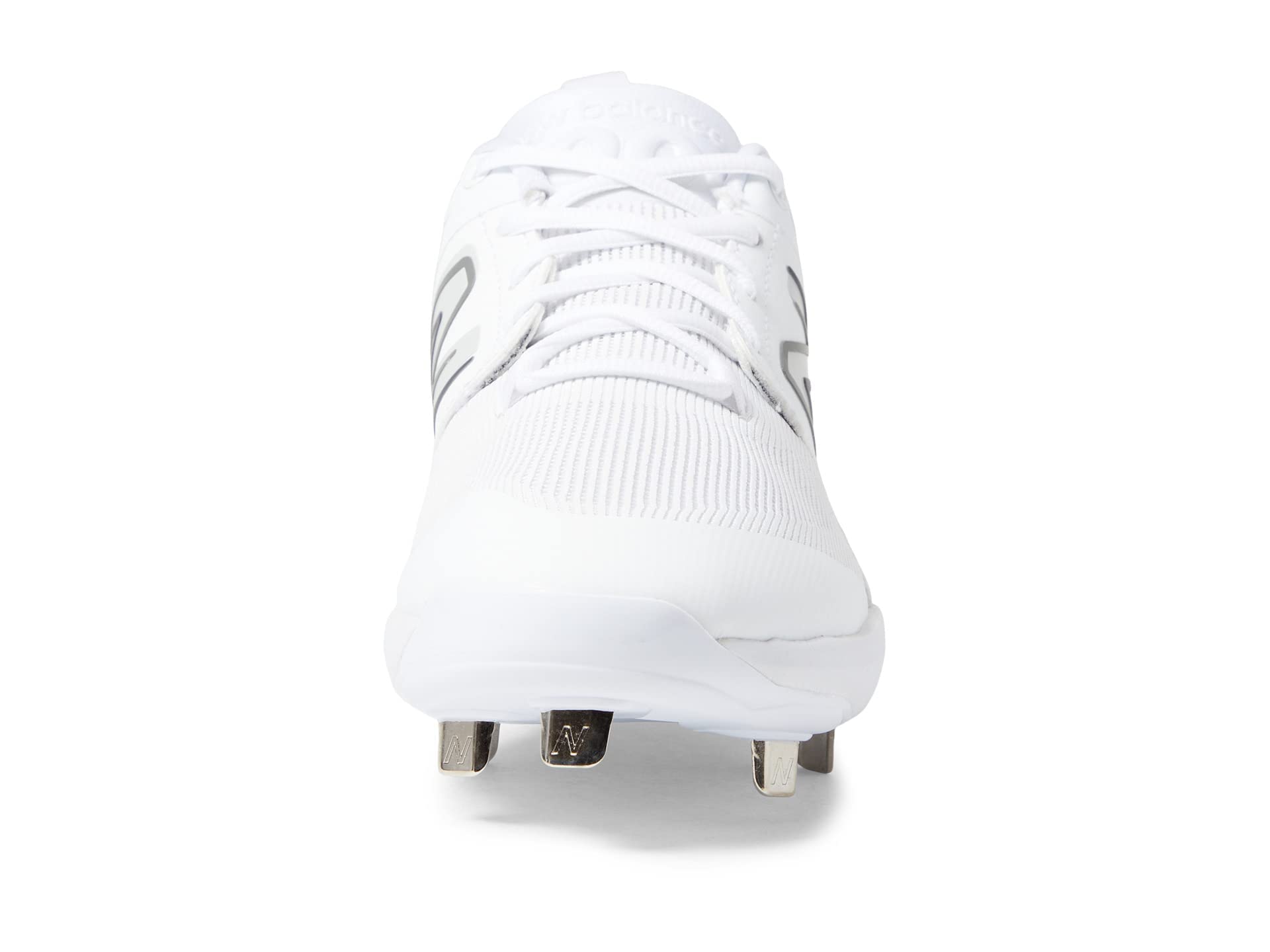 New Balance Men's Fresh Foam X 3000 V6 Metal Baseball Shoe, White/Black, 8.5