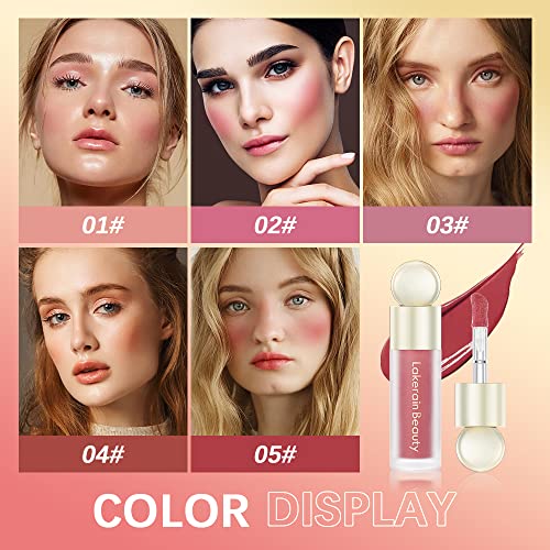 Soft Cream Matte Blush Makeup: Lightweight Smudge Proof Natural-Looking Dewy Finish Liquid Blush for Cheeks - Breathable Feel Skin Tint Face Blush (Nude pink)