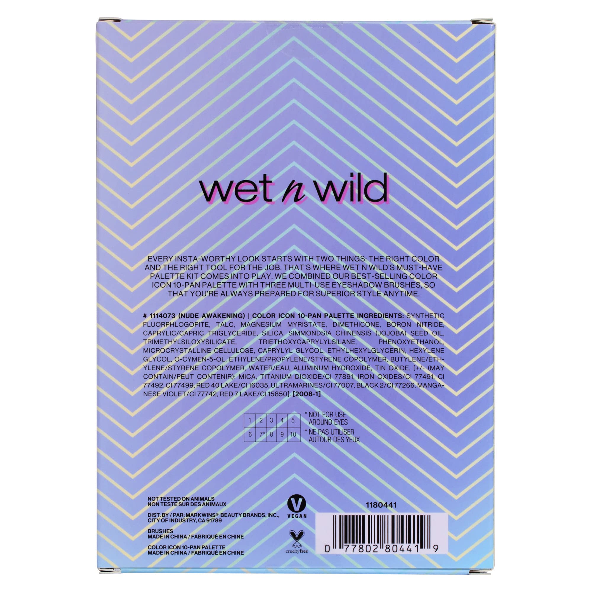 wet n wild Must-Have Palette Kit, Color Icon Eyeshadow Palette and Eyeshadow Brushes, Nude Awakening (1180441)