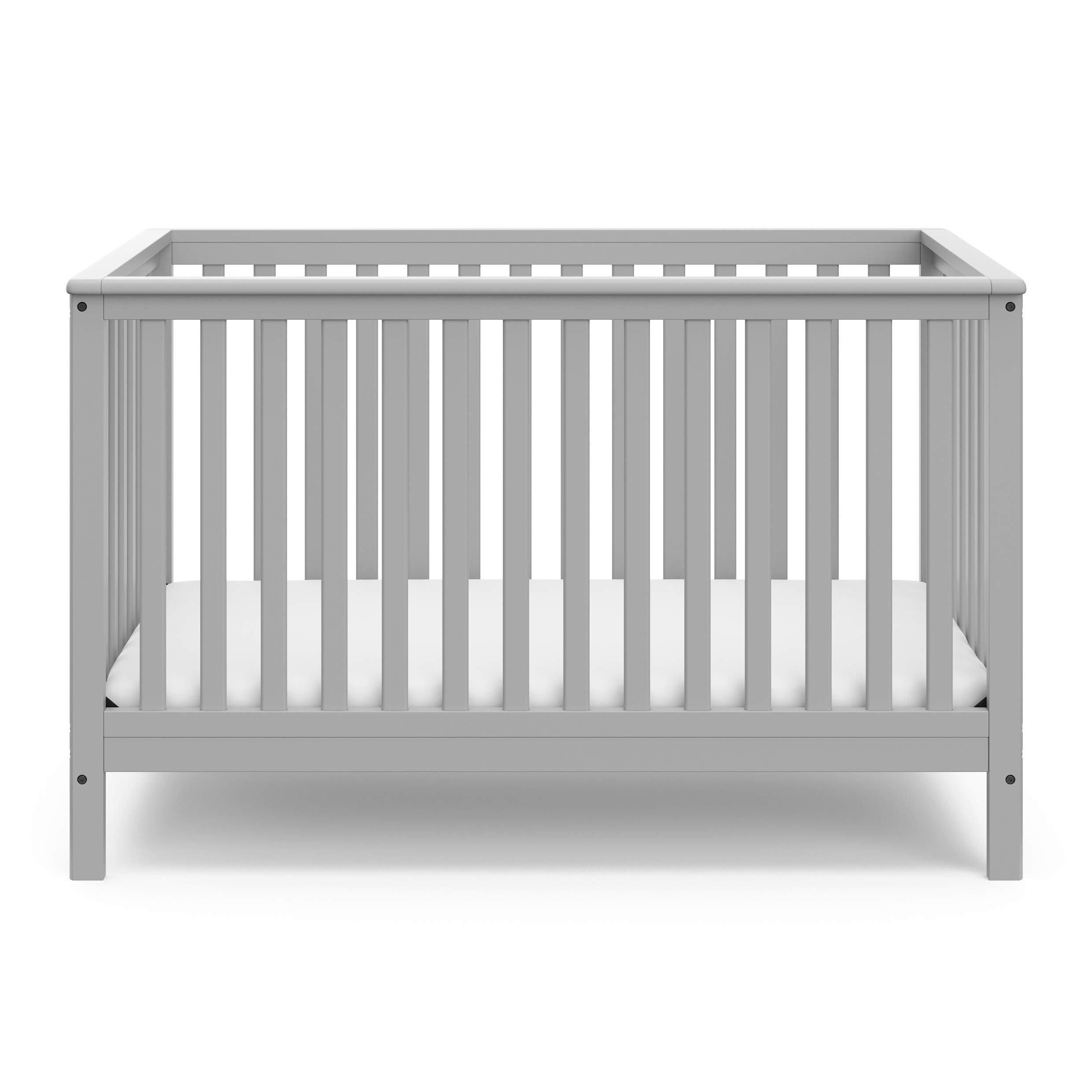 Storkcraft Hillcrest 4-in-1 Convertible Crib (Black) - Converts to Daybed, Toddler Bed, and Full-Size Bed, Fits Standard Full-Size Crib Mattress, Adjustable Mattress Support Base