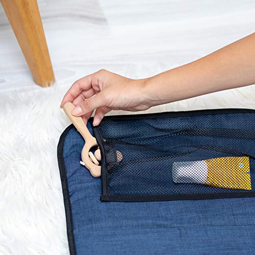 Portable Changing Pad Diaper Bag β Premium Quality Baby Changing Pad Baby Diaper Bag β Sleek, Chic, Zip-Apart Portable Diaper Changing Pad Diaper Clutch w/Zip Storage, Smart Handles and Wipe Pockets!