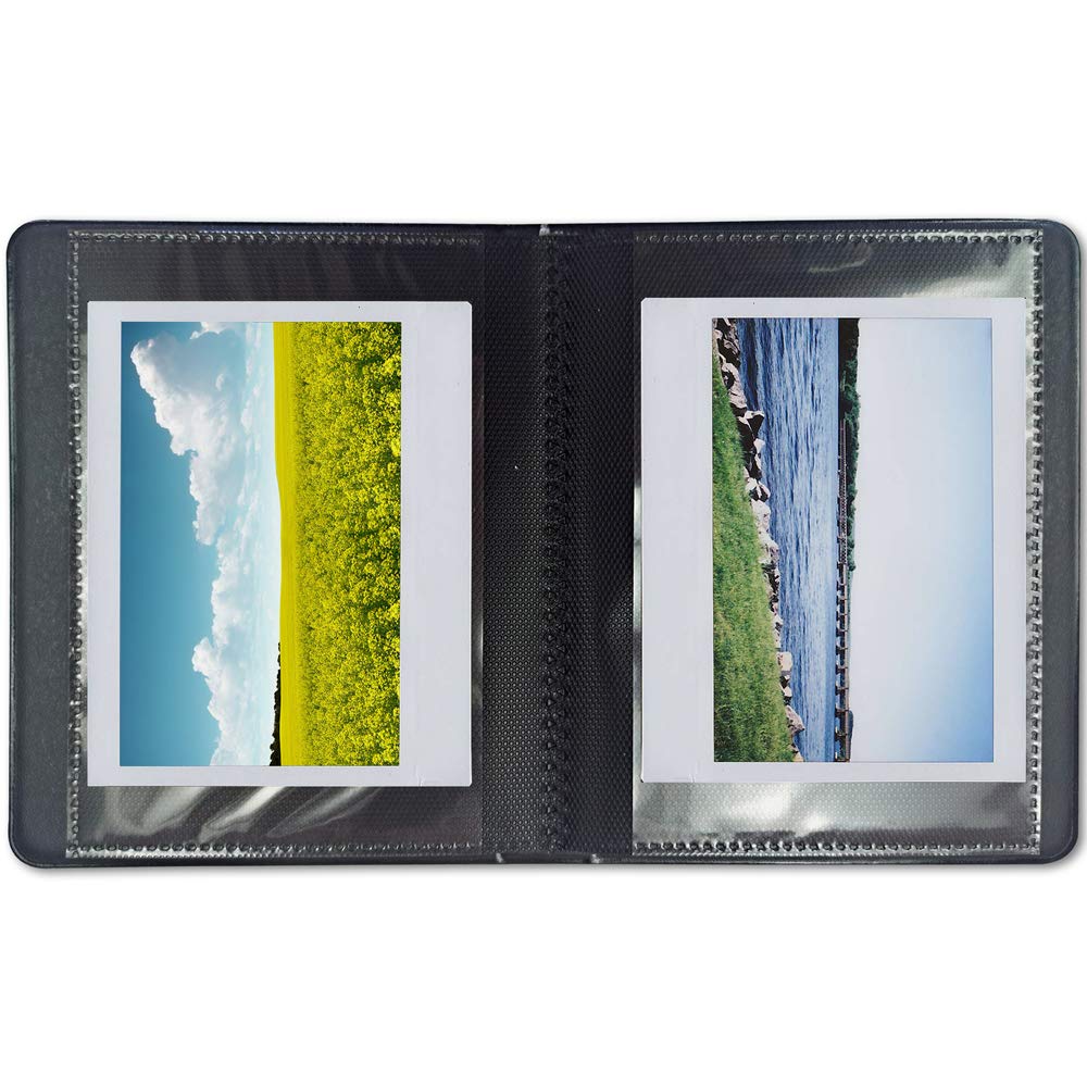 Polaroid Color Film for SX-70 (8 Sheets) + Grey Album Holds 32 Photos + Cloth