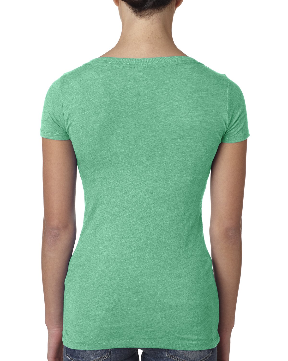 Next Level Ladies' Triblend Scoop L HEATHER WHITE
