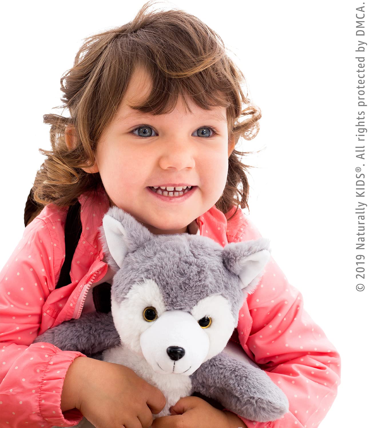 Wolf Backpack, Wolf Toys for Girls Boys, Wolf Stuffed Animal, Husky Toy for Kids