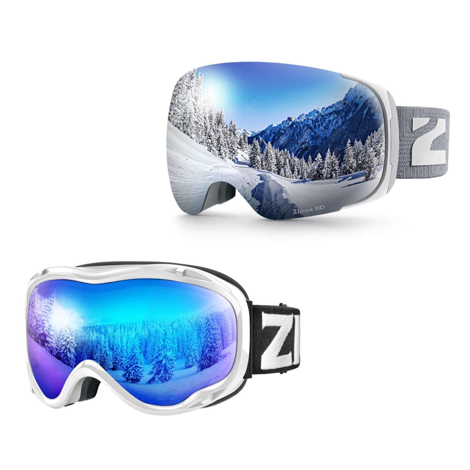 ZIONOR Lagopus Ski Goggles Z1 Zipon HD Lens Ski Goggles