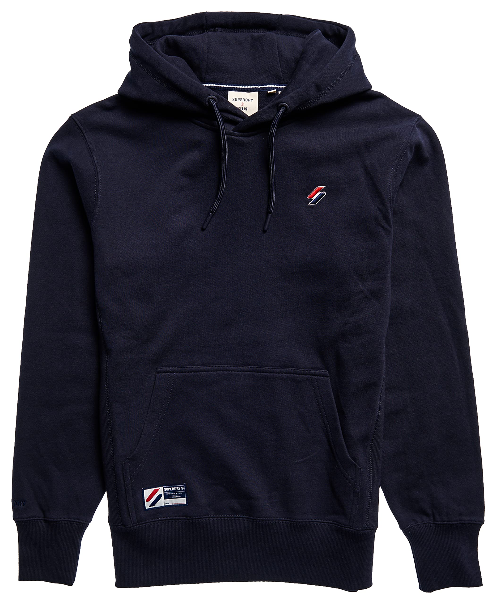 Superdry Men's Code Essential Hood, Deep Navy, Medium