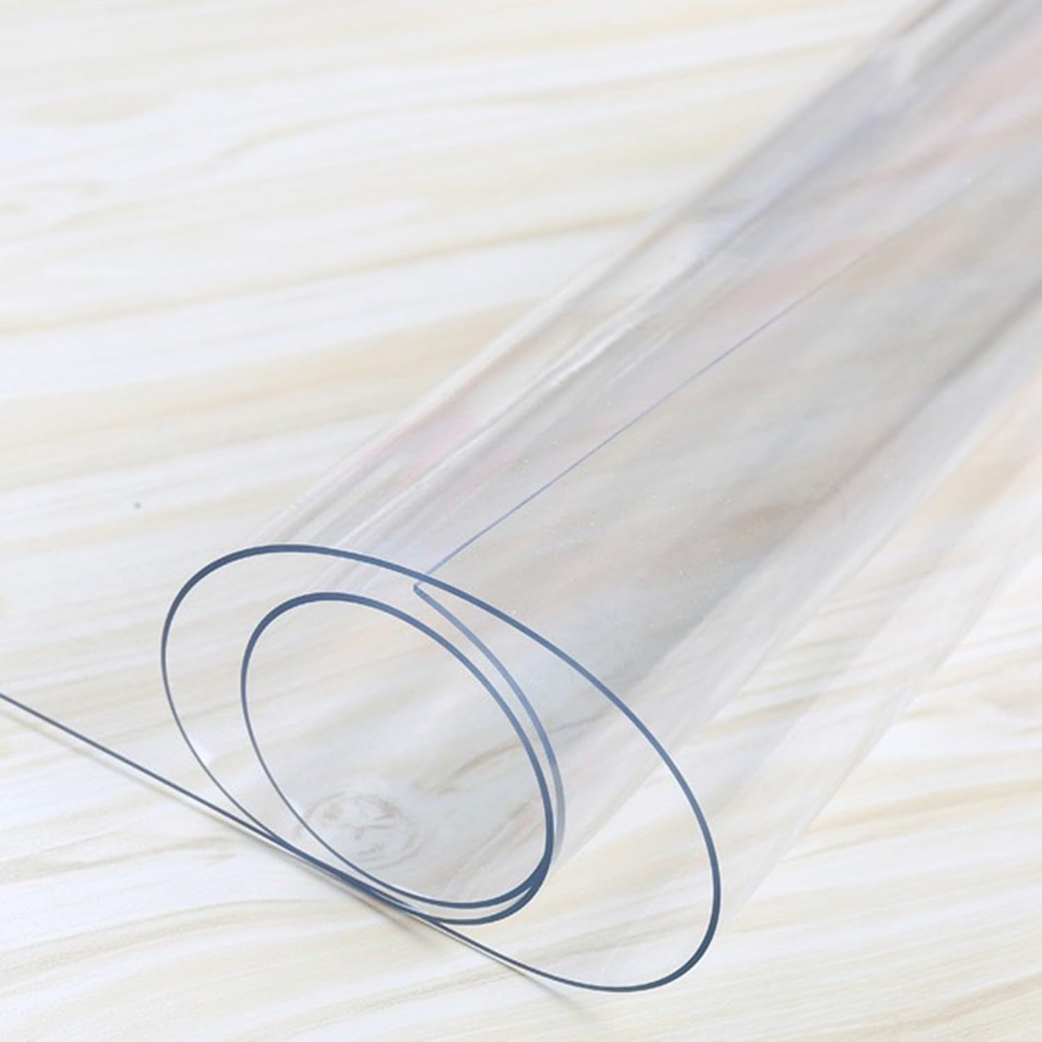 Office Chair Mat, Carpet Protector Chair Mat, Desk Mat, PVC Vinyl Floor Mat, Floor Protector, Table Protector, 0.06" Waterproof Transparent Pad for Entrance Hall Bedroom (Color : Clear)