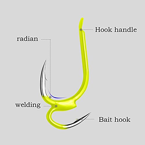 WRLRUILIAN Fishing Accessories 1 0PCS, Fish Hook Bulk Ghost Teeth, Mouth, Beans, Beans, Fishing Hooks Fishing Tools (Color : A)