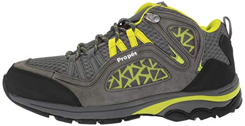 Propet Women's Propet Peak Boot, dark grey/lime, 12 MEDIUM Medium US