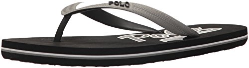 POLO RALPH LAUREN Men's WHITLEBURYII Flip-Flop, BLACK, 11 D US