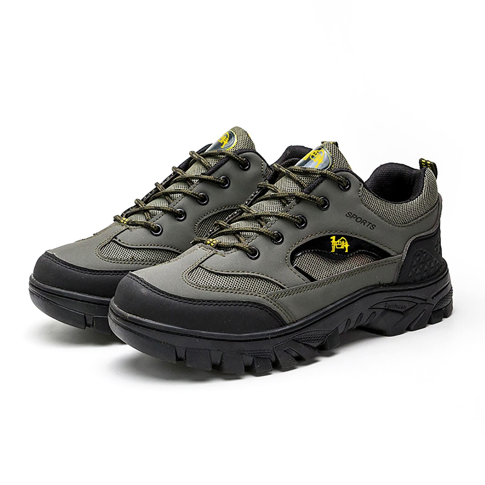 WASERCE Winter Hiking Boots Men Waterproof Insulated Outdoor Boots Non-Slip Trekking Shoes