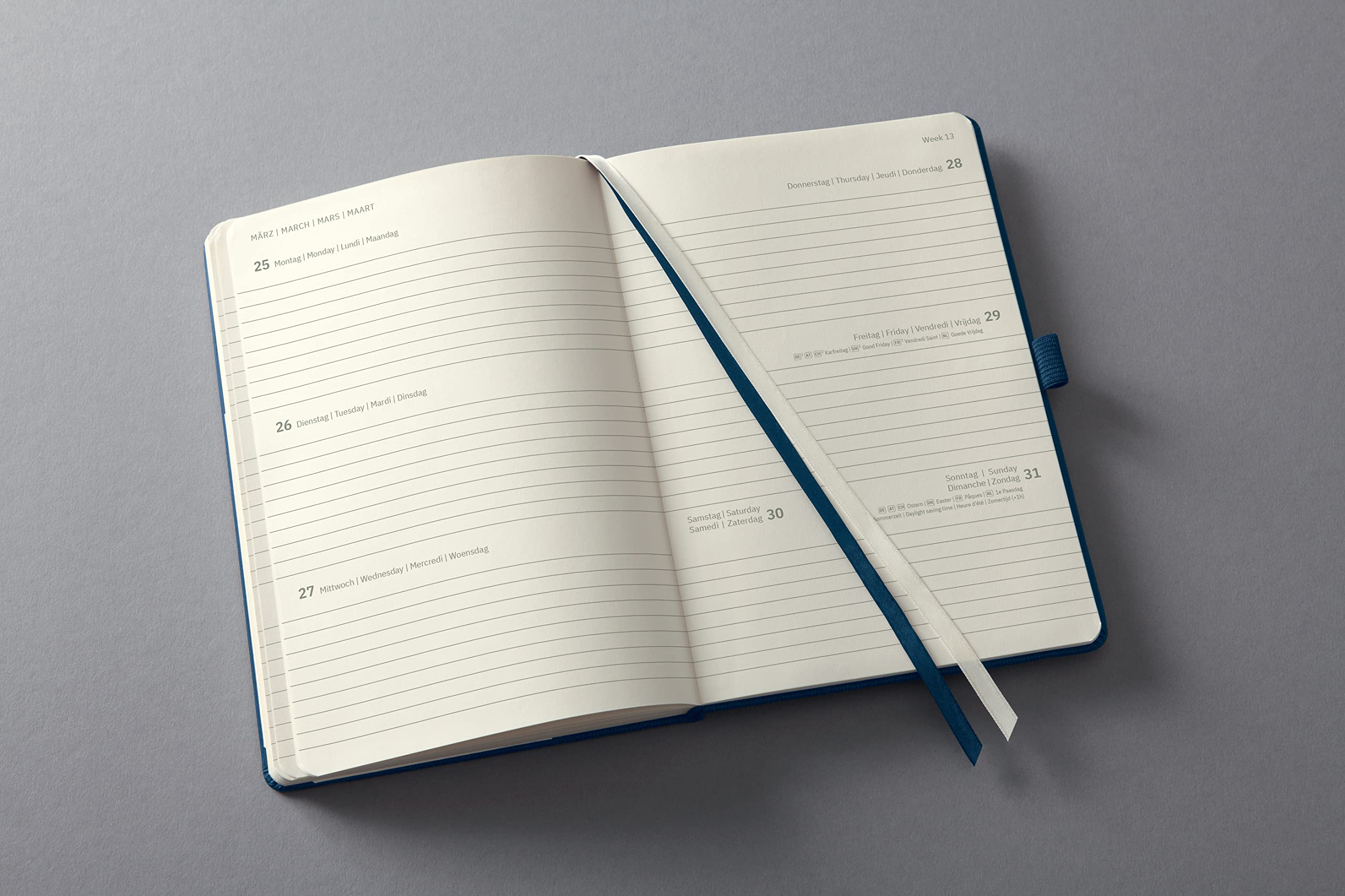 SIGEL C2463 Conceptum Weekly planner 2024, approx. A6, dark blue, hardcover, 2 pages = 1 week, 176 pages