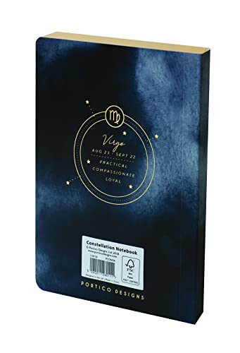 Portico Designs Constellations Pocket-Sized Journal, 5.8" x 4.1", Virgo
