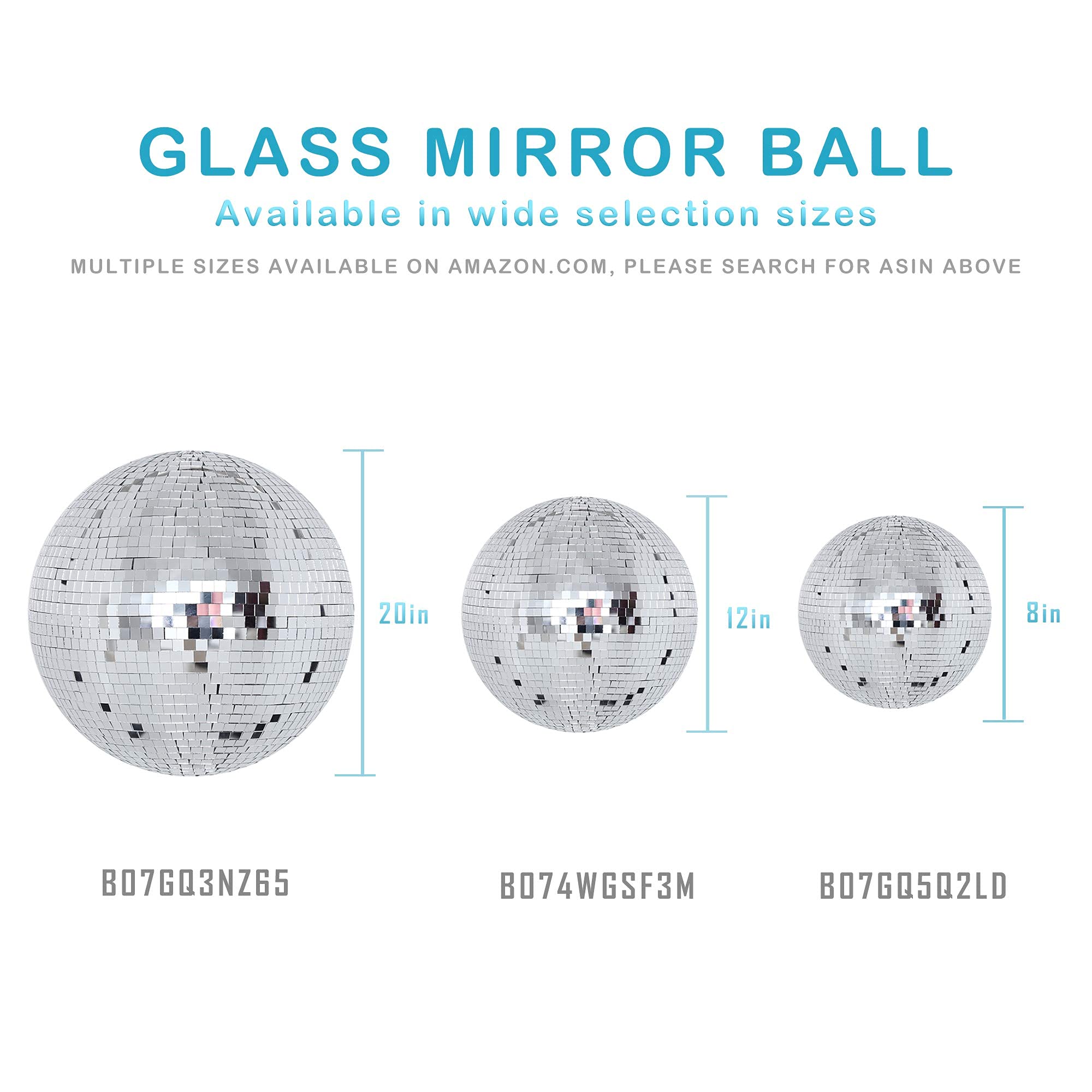 NuLink Disco Ball 6" Disco Ball Decor Hanging Disco Ball for Party Mirror Ball for Big Party Decorations Wedding Home