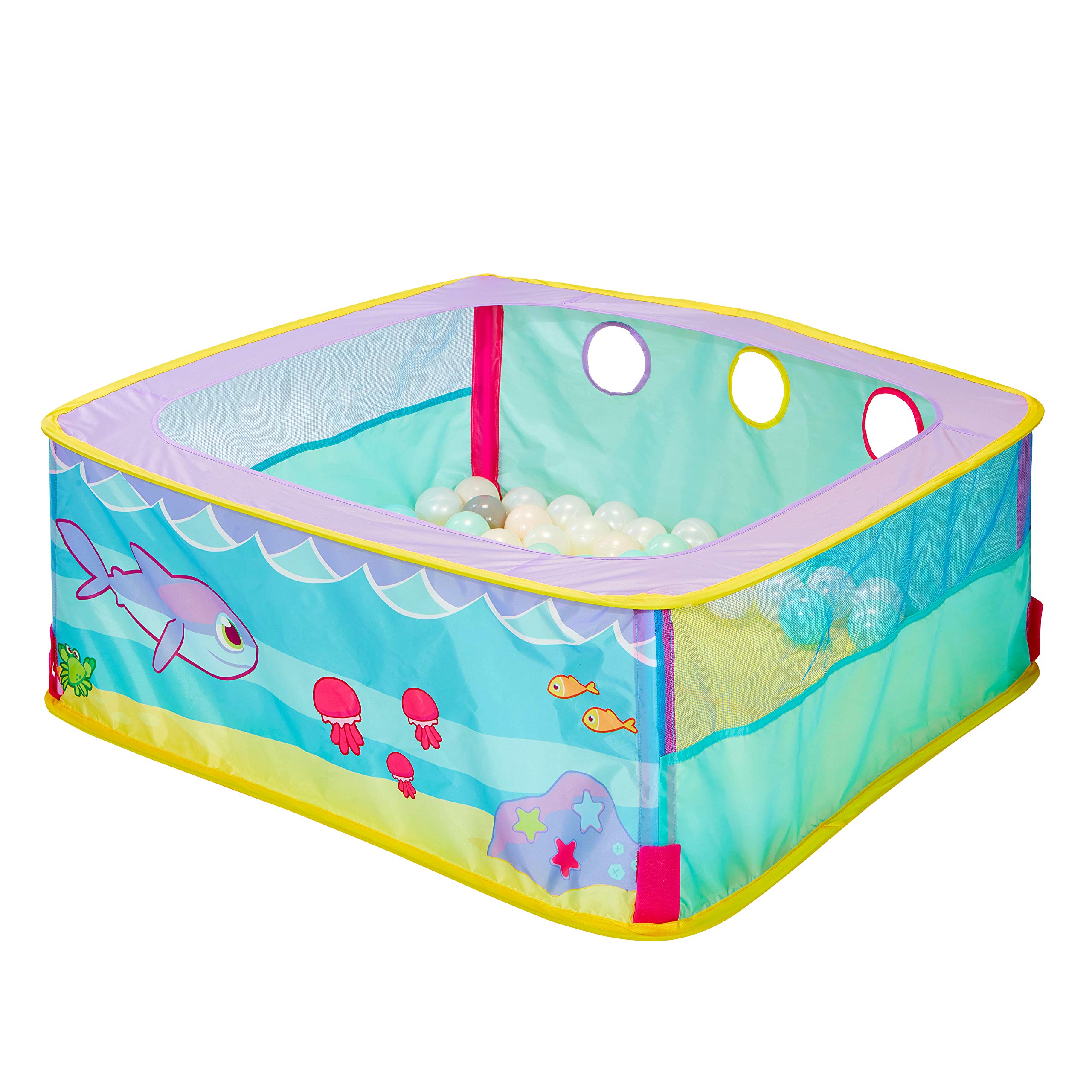 Pop N Fun Sensory Ball Pit - for Ages 6 Months + | Pops Up in Seconds - Creative and Active Play, for Imaginative Kids - Includes 25 Balls