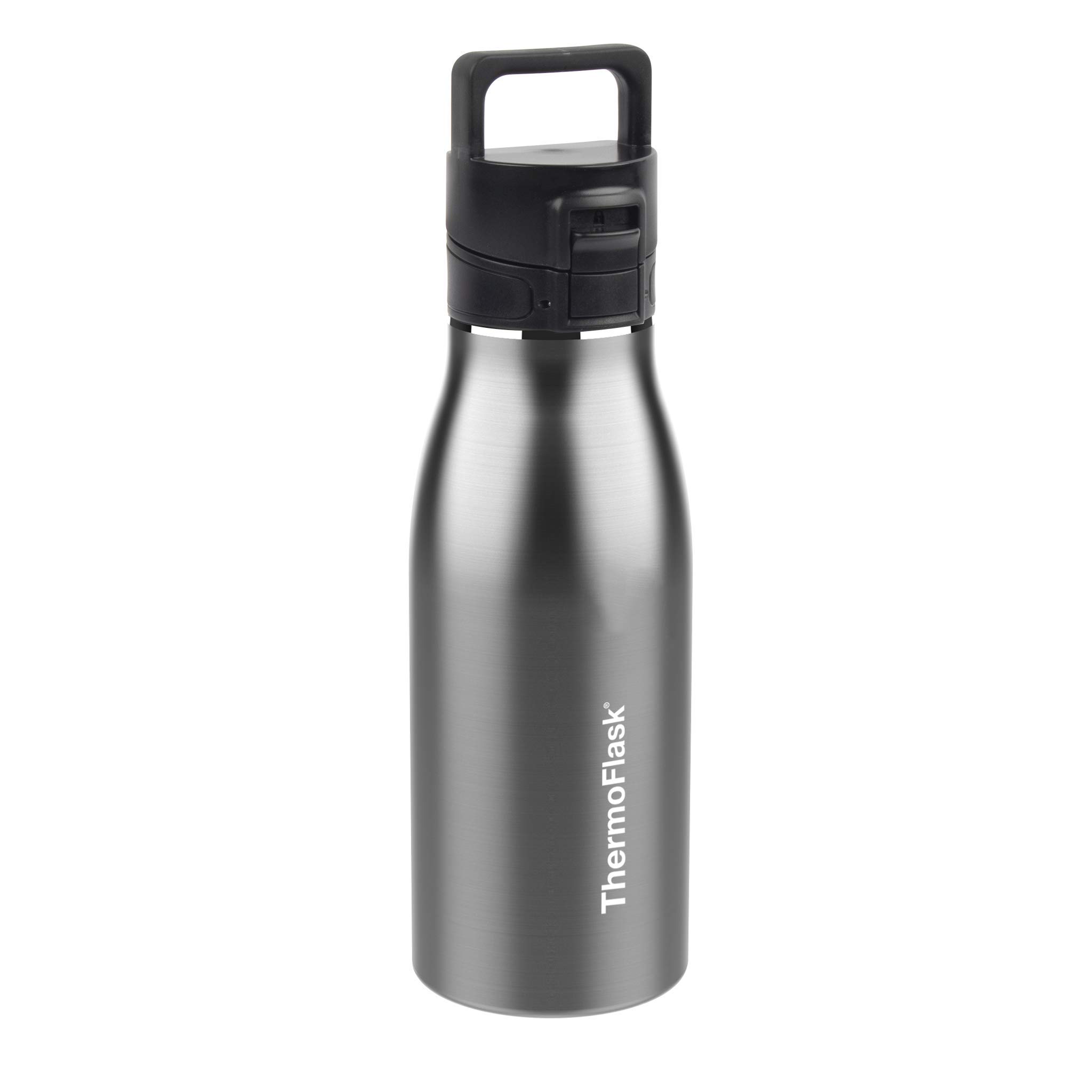 ThermoFlask Travel 17oz FlipLock Mug 2pack Onyx,Steel