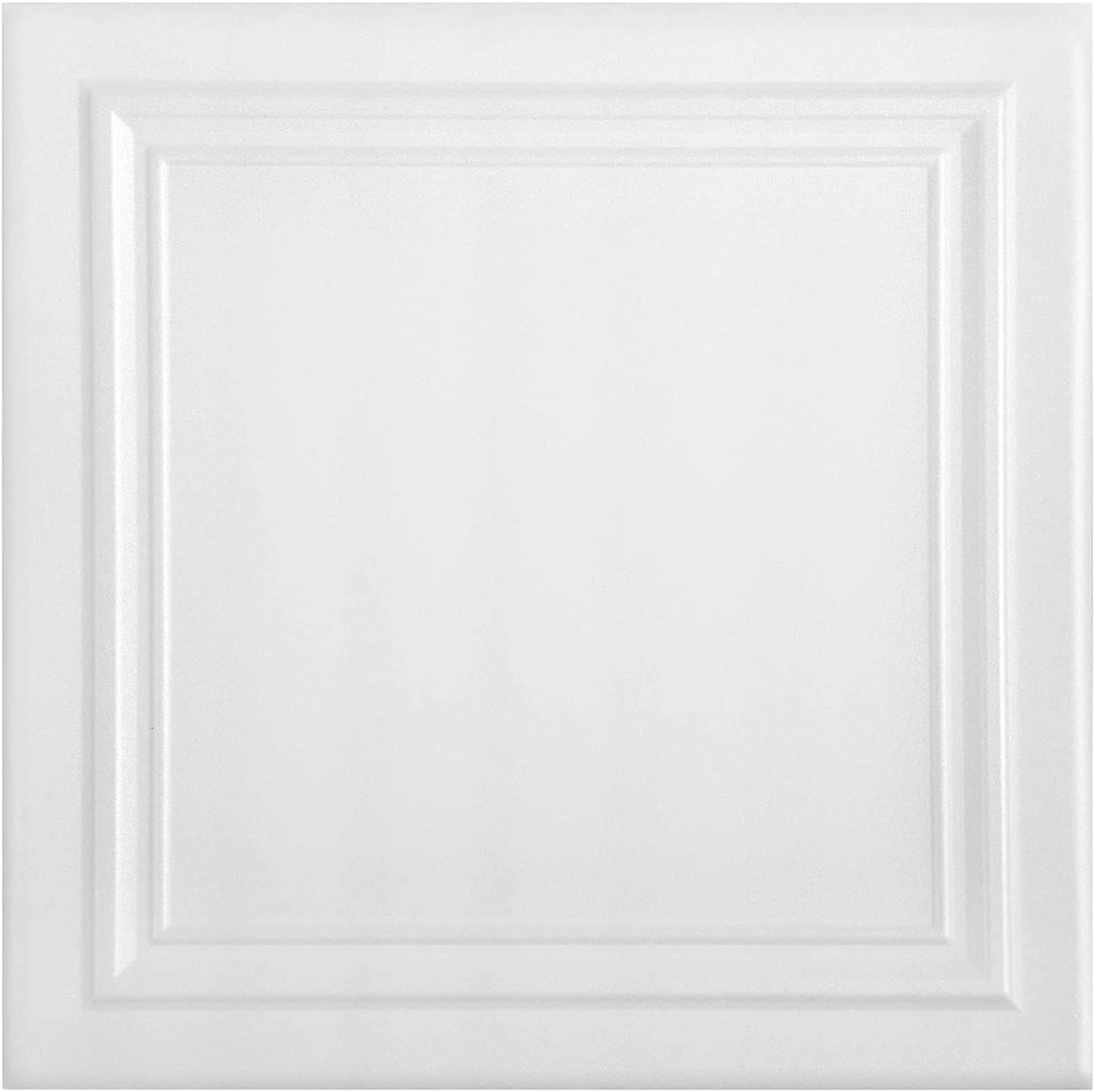 VEVOR Foam Ceiling Tiles, 19.7" x 19.7" Glue-up Ceiling Tiles, 100 pcs Lightweight Ceiling Tiles, 270 sq. ft Paintable Ceiling Tiles, 1/5" Thick Lay-in Ceiling Tile Pack for Roof and Wall Decoration