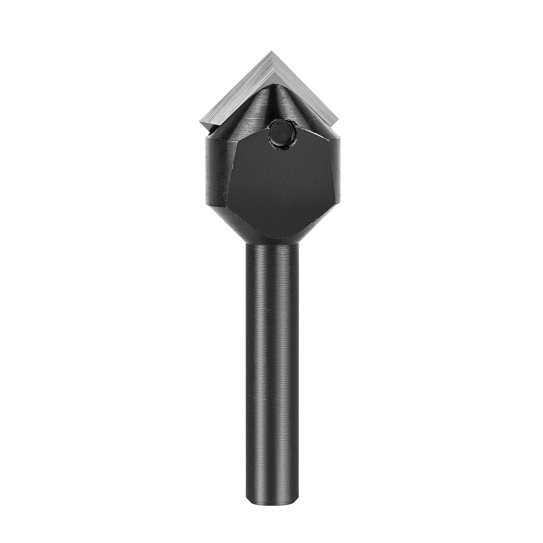 SpeTool Carbide Insert 90 Degree V Groove Router Bit 1/4 Inch Shank Single Flute CNC Wood Engraving Router Bits Woodworking Chamfer Carving Tool
