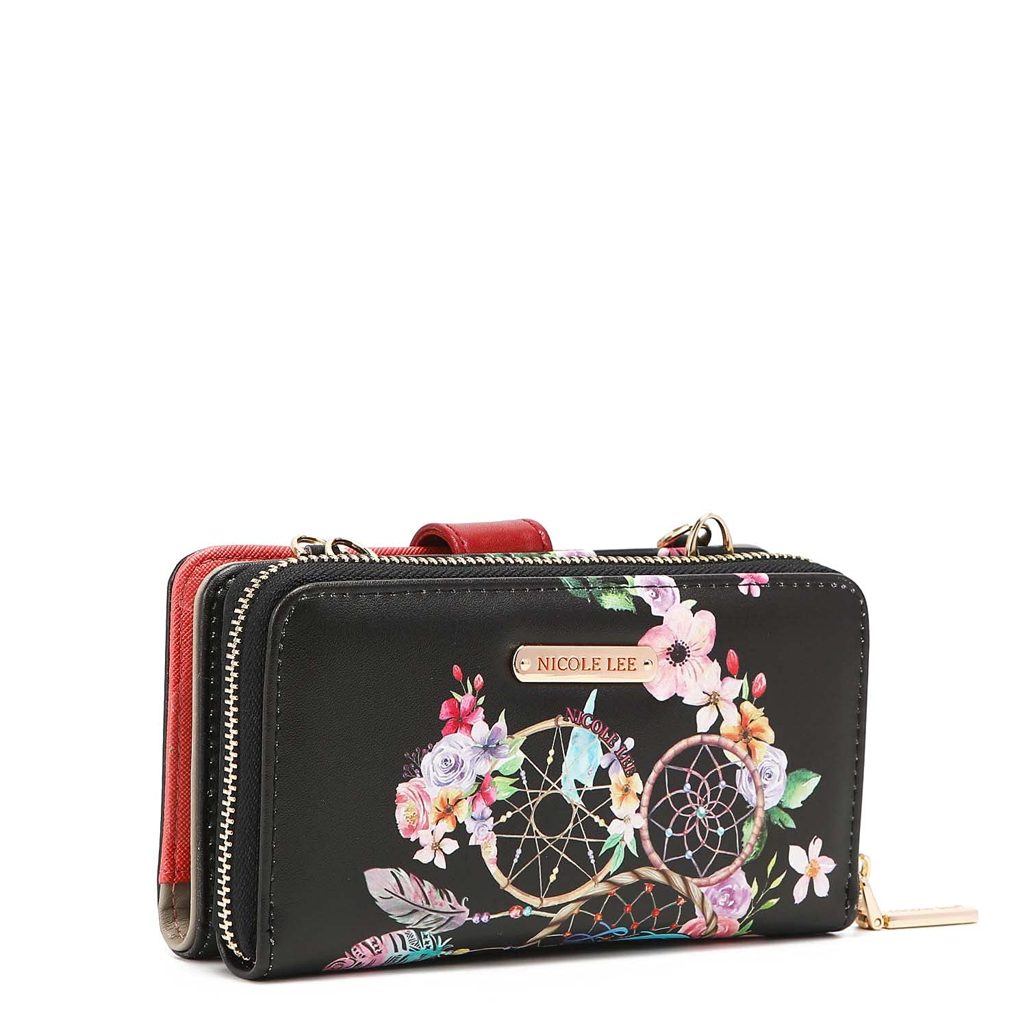 Nicole Lee 2 Piece Phone Case Crossbody Wallet (DREAM OFALL COLORS)