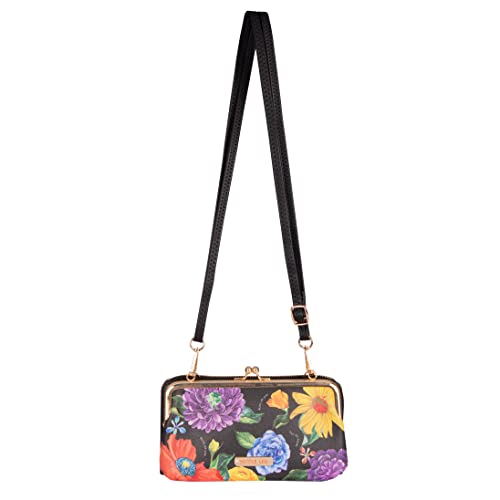 Nicole Lee 2 Piece Kiss Lock Crossbody Pouch Bifold Wallet - Be My Valentine