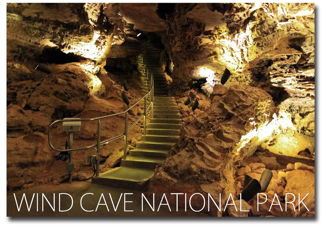 Wind Cave National Park, South Dakota Fridge Magnet Size 2.5" x 3.5"