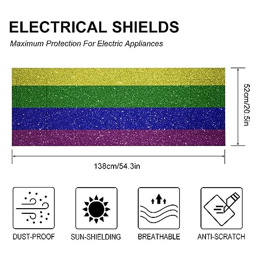 Rainbow Flag Gay Pride Washer and Dryer Covers Machine Top Cover Fridge Dust Cover for Home Kitchen