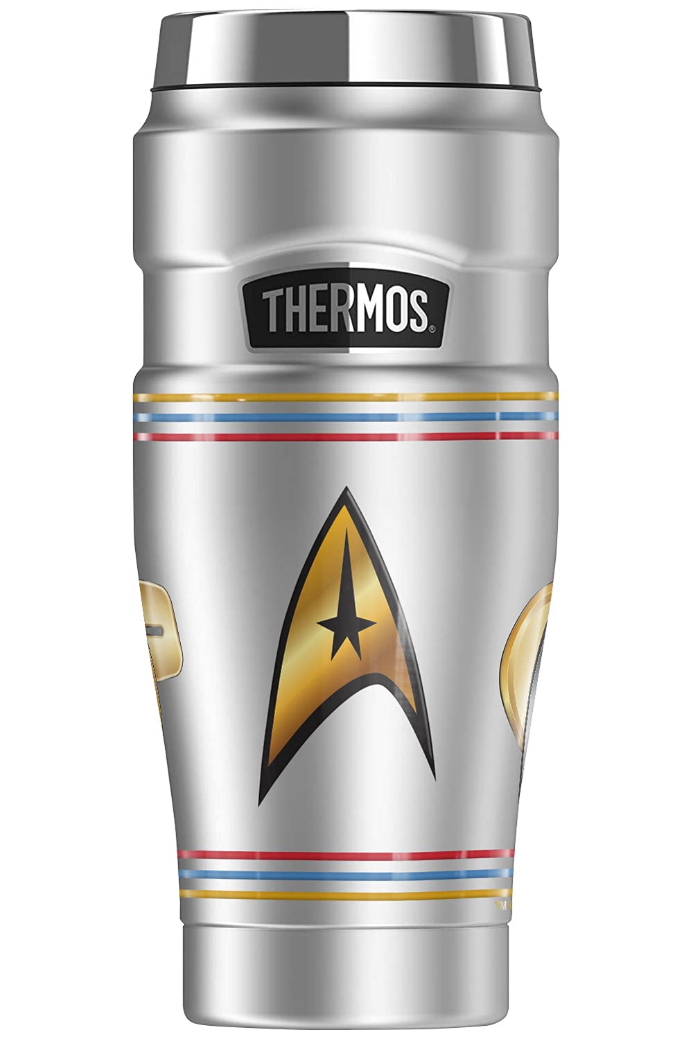 THERMOS Star Trek Delta Shields Through Time STAINLESS KING Stainless Steel Travel Tumbler, Vacuum insulated & Double Wall, 16oz