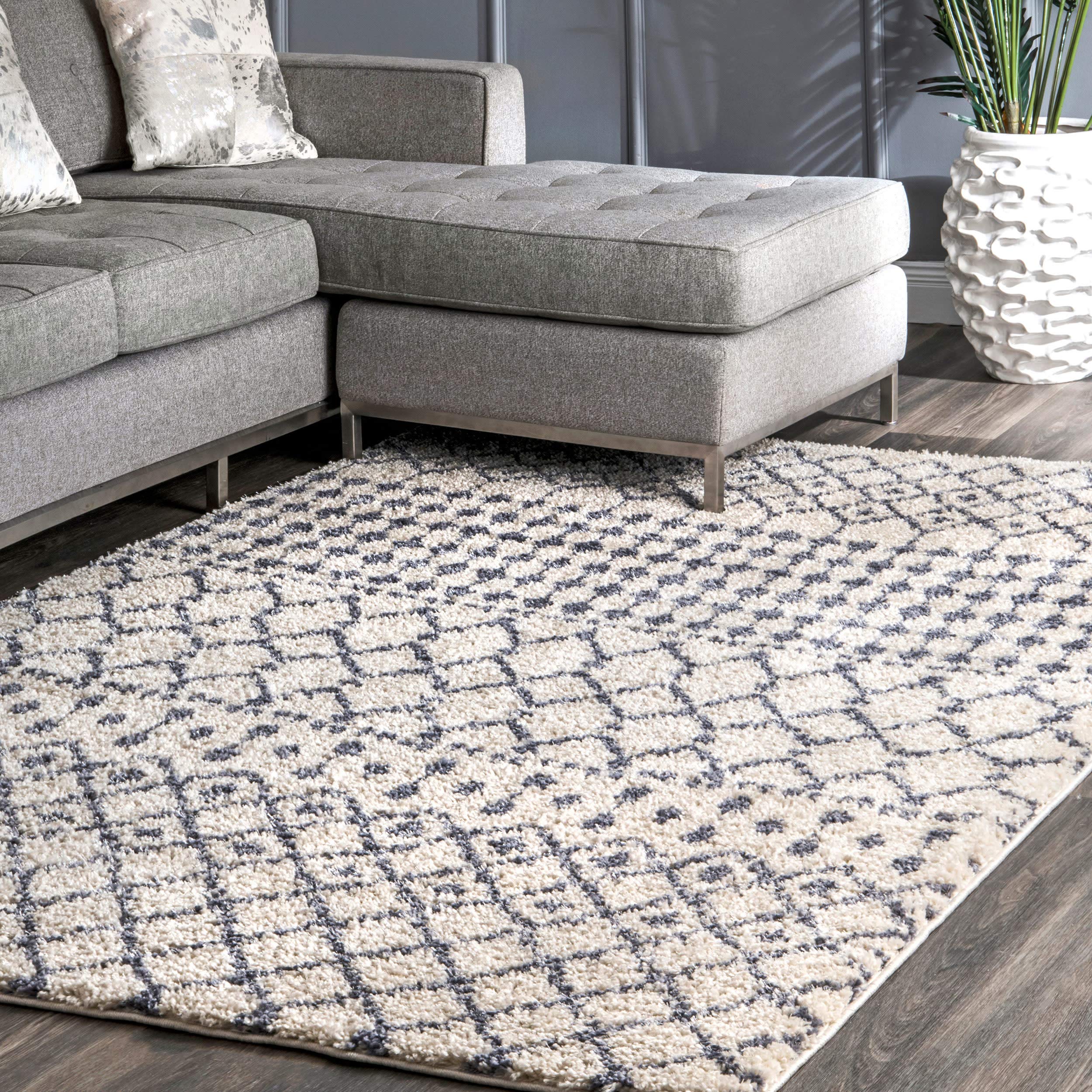 nuLOOM Moroccan Barbara Area Rug, 8x10, Black