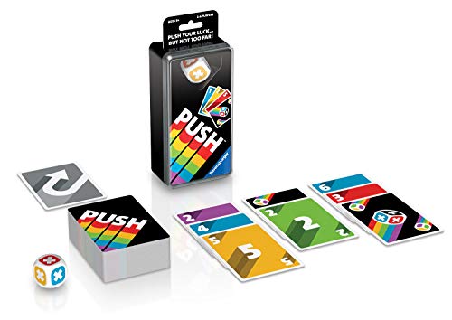 Ravensburger Push Family Card Game for Kids & Adults Age 8 & Up - Push Your Luck⦠but not Too far! , Black