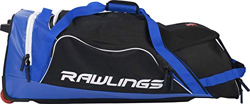 Rawlings | R1502 Wheeled Catcher's Bag | Baseball/Softball | Royal