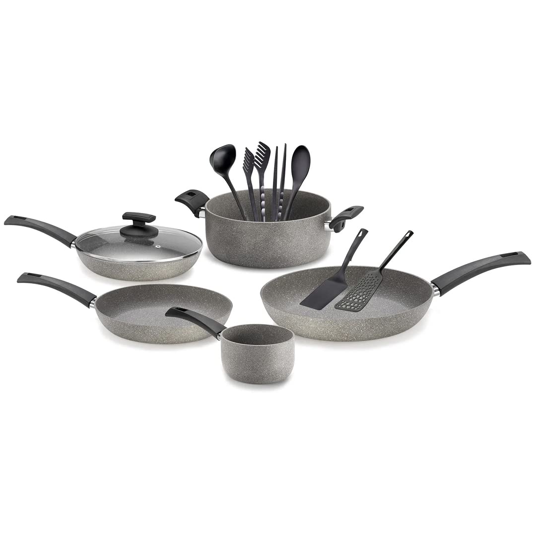 Olympia Rocker 12 Piece Non-Stick PFOA-Free Die-Cast Aluminum Cookware Set
