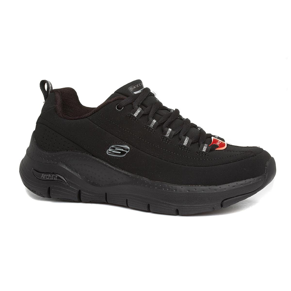 Skechers Women's Arch FIT Metro Skyline Sneaker, Black, 7