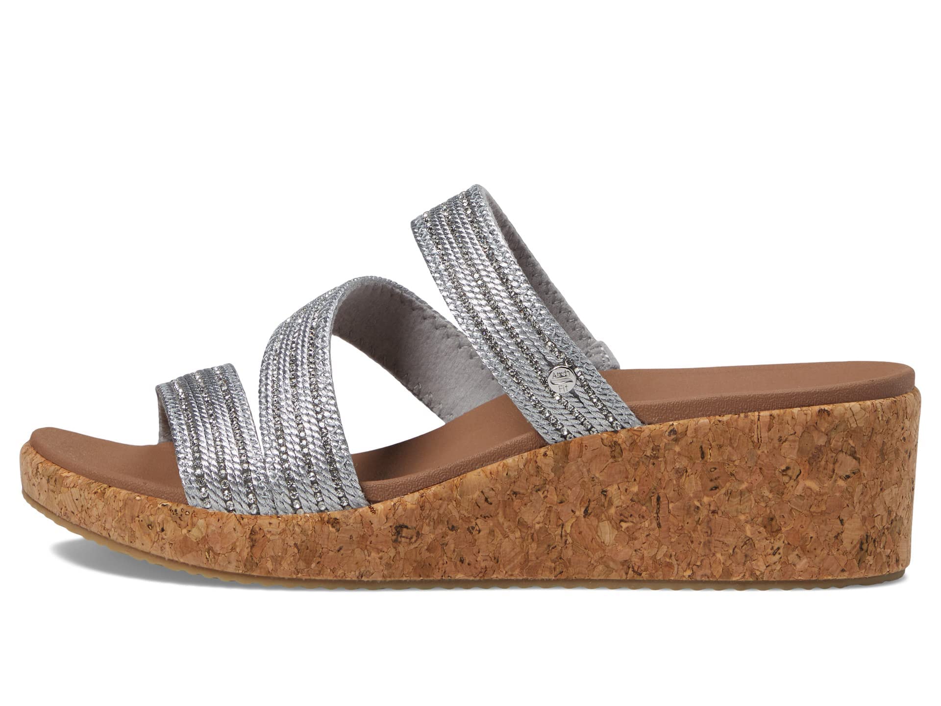Skechers Arch Fit Beverlee - Always Classy Silver 6 B (M)
