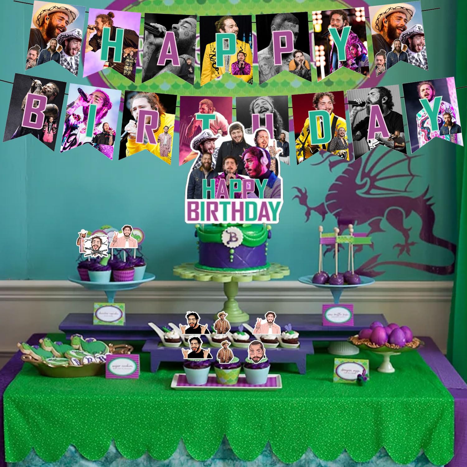 ๐๐ธ๐ผ๐ฝ ๐๐ช๐ต๐ธ๐ท๐ฎ Party Decorations,Birthday Party Supplies For ๐๐ธ๐ผ๐ฝ ๐๐ช๐ต๐ธ๐ท๐ฎ Party Supplies Includes Happy Birthday Banner, Balloons, Cupcake Toppers, Cake Topper for Boys And Girls