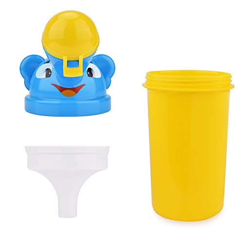 Portable Baby Child Potty Urinal Reusable Pee Training Cup Emergency Toilet for Camping Car Travel for Boys & Girls (Yellow)