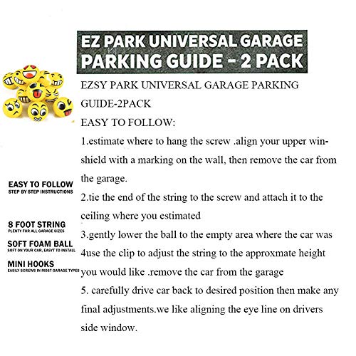PAUTO-P Double Garage Parking Aid-Parking Ball Guide System,Parking Assistant kit Includes a retracting Ball Sensor Assist Solution.A Perfect Garage Parking Indicator