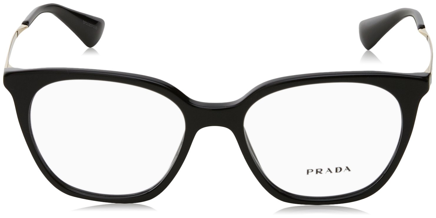 Prada Demo Oval Ladies Eyeglasses PR 11TV 1AB1O1 53