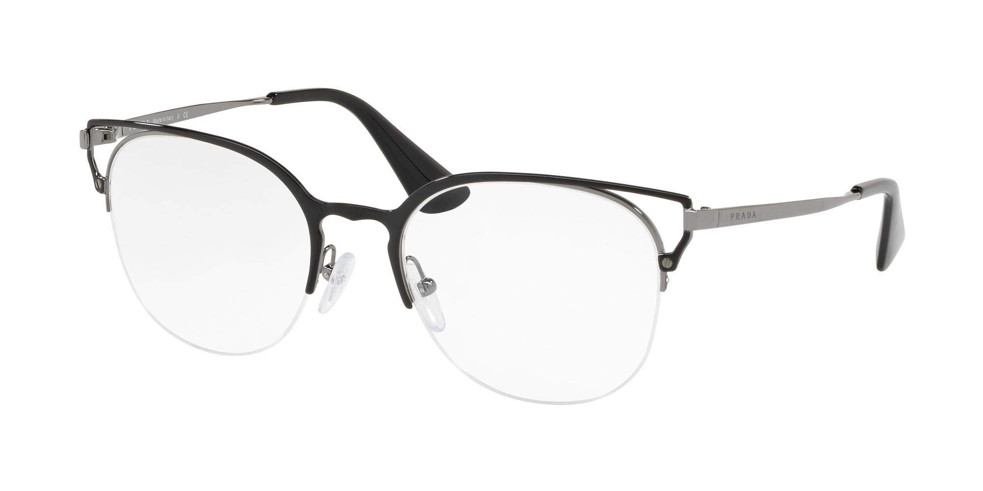 Prada PR 64UV - M4Y1O1 Sunglasses CATWALK BLACK/GUNMETAL W/DEMO LENS 51mm