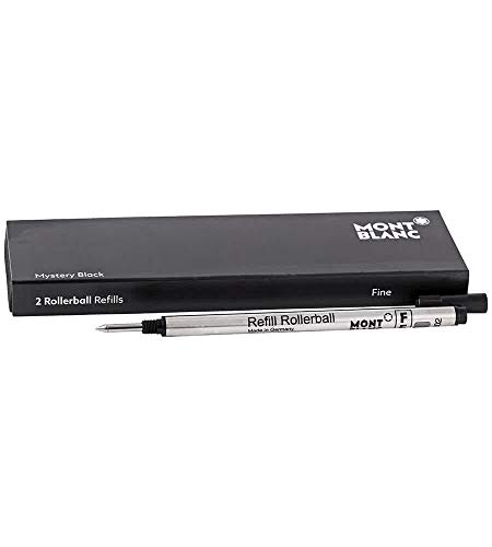 MONTBLANC Rollerball Refill, Fine, 2X1, Mystery Black (105162)