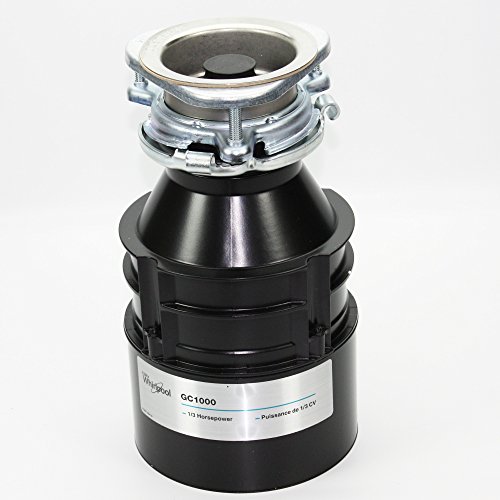 Whirlpool GC1000XE 1/3 hp in Sink Disposer, Black