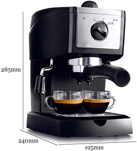 ROLTIN Coffee Machine Espresso Coffee Machine Maker 15 Bar, Capuccino, Frothing Milk Foam, 1100W, Capacity 1L Removable Drip Tray Steam Nozzle Compatible with Preparing Drinks