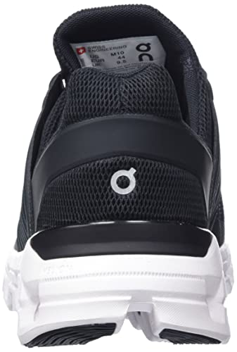 On Men's Cloudswift Sneakers, Black/Rock, 10.5 Medium US