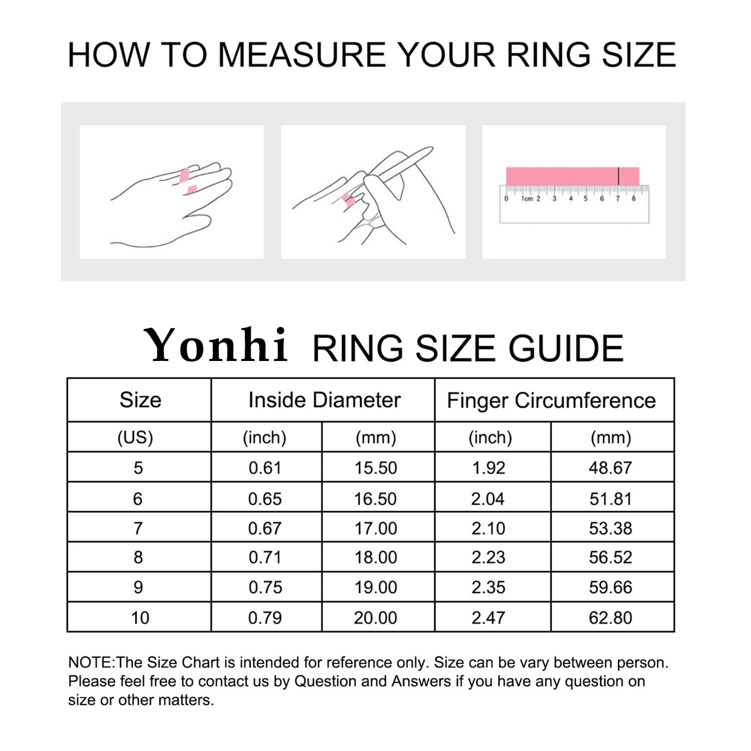 Yonhi Gold Plated Cubic Zirconia Rings Wedding Band Ring for Women Stackable Crystal Oval Engagement Promise Rings