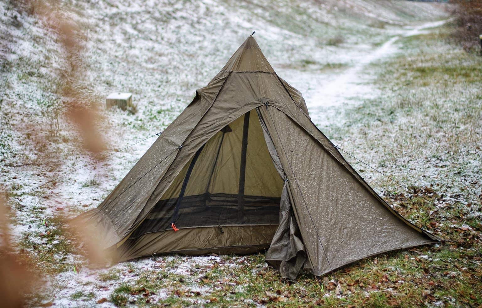 OneTigris TIPINOVA Backpacking Tent for Camping Hiking Trekking 1-2 Person, 2.6lb Backpacking Teepee Tent, No Pole Included